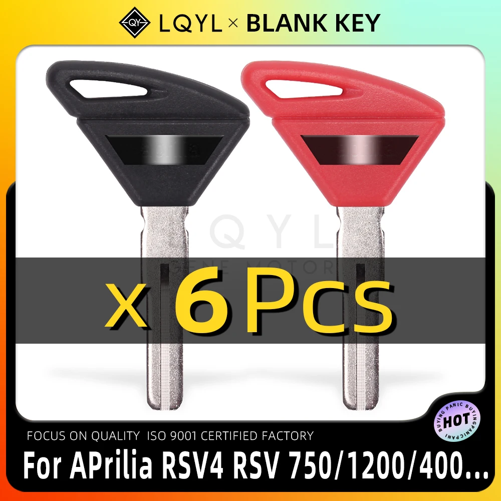 6Pcs-Blank-Key-Replace-Uncut-Keys-For-Aprilia-RSV4-Tuono-Dorsoduro-RSV ...