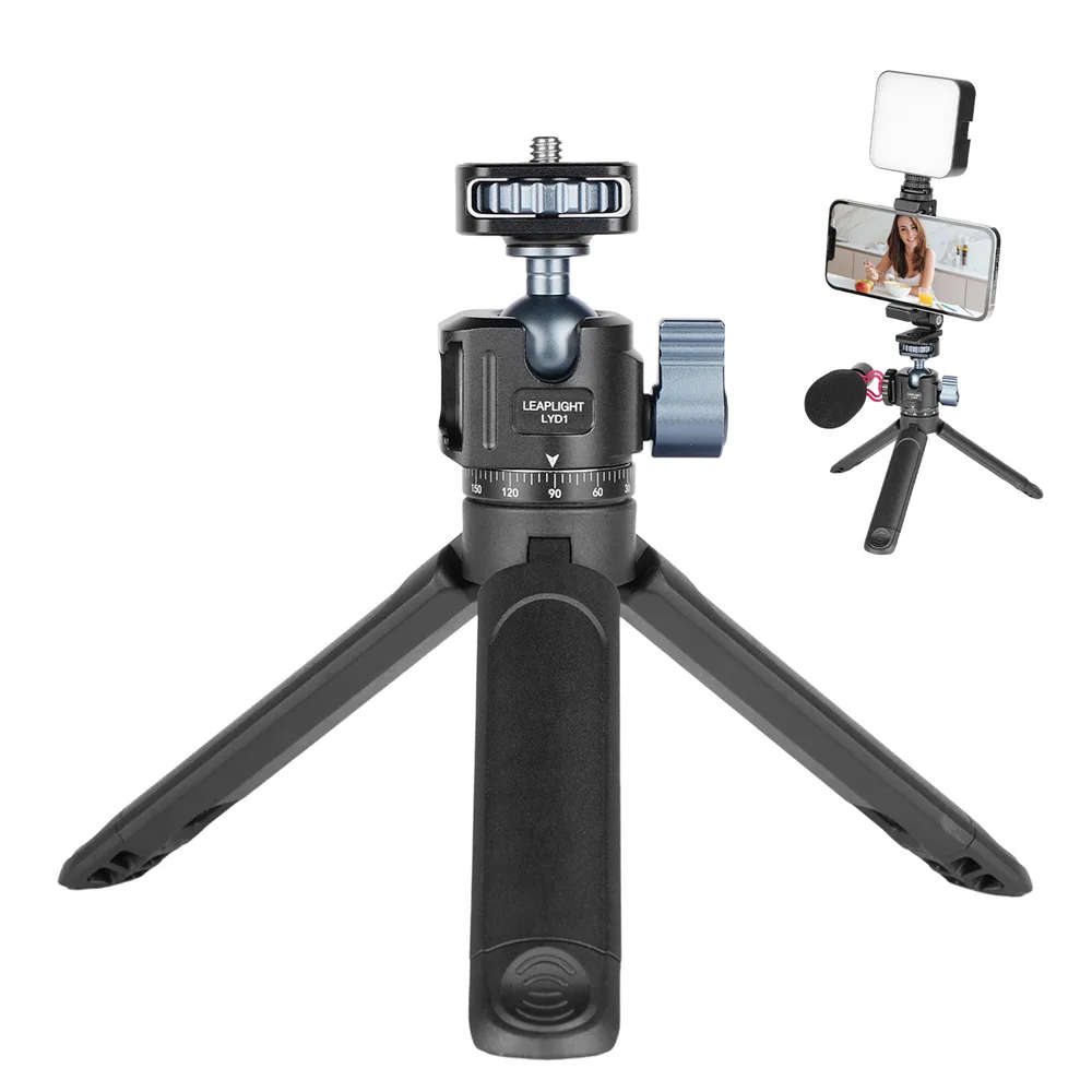 New-U-Vlog-Lite-Mini-Tripod-with-360-Ball-Head-Cold-Shoe-Selfie-Stick ...