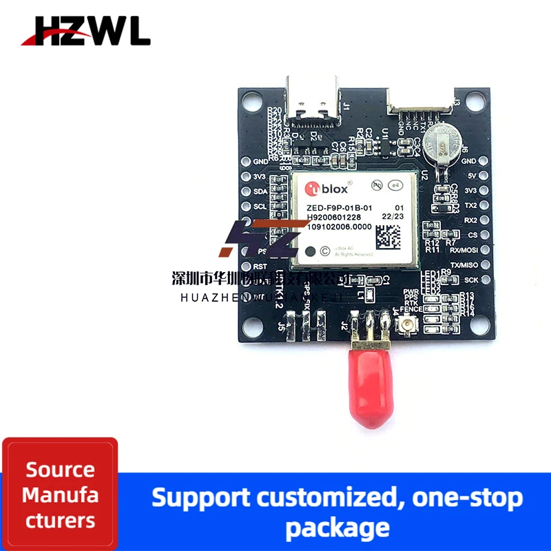 ZED-F9P-01B-02B-RTK-differential-high-precision-centimeter-level-GPS ...