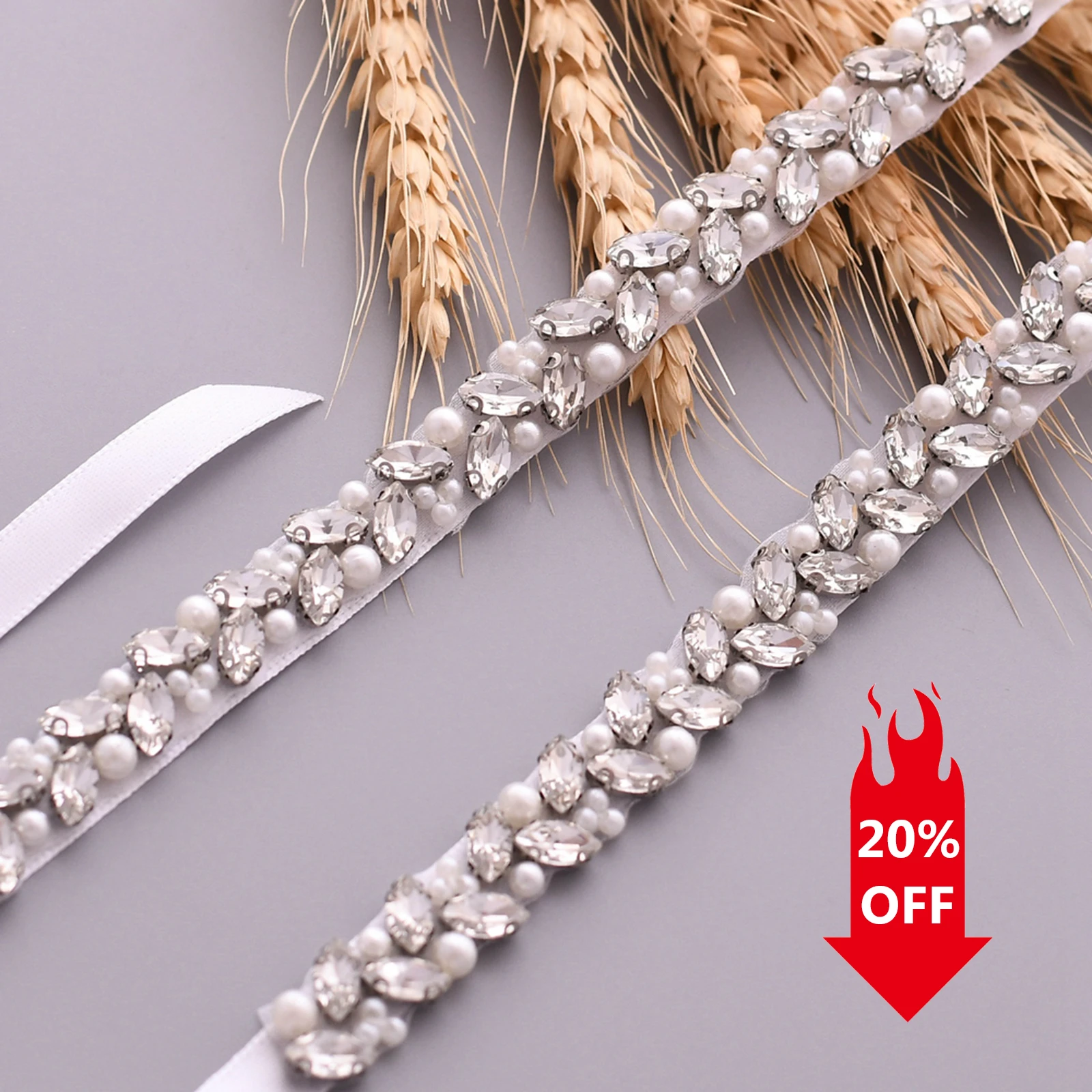 Silver Diamond Belts Wedding Sashes Rhinestone Belt Jeweled Sash ...