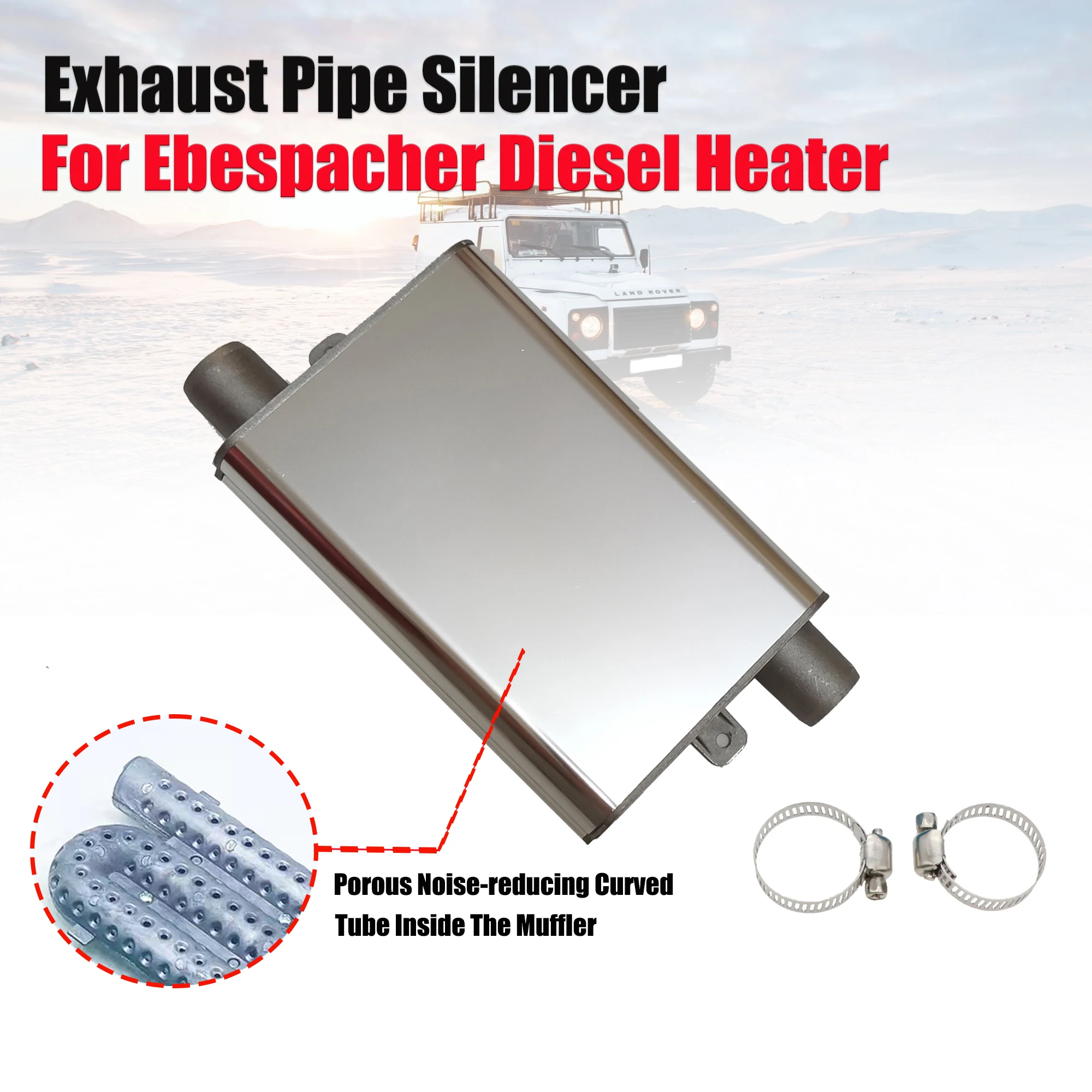 Upgraded 24mm Car Exhaust Muffler Silencer Clamp For Car Air Diesel ...