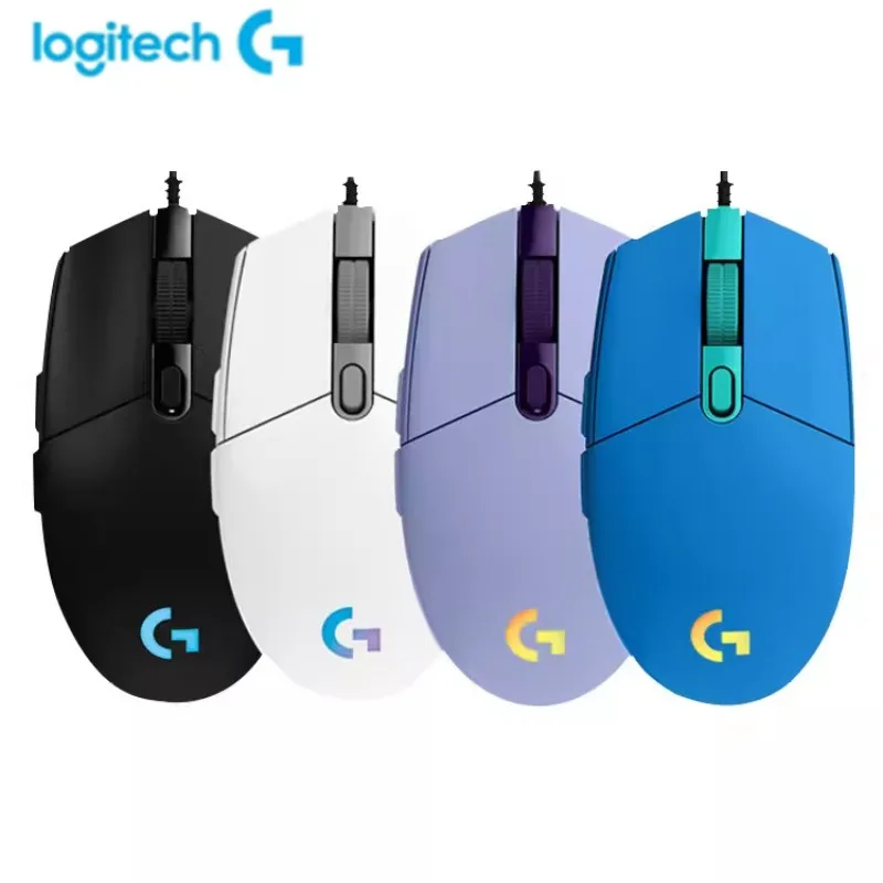 New-Logitech-G102-Wired-Gaming-Mouse-RGB-USB-For-PC-Laptop-Computer-Ergonmic-Mouse-Gamer ...