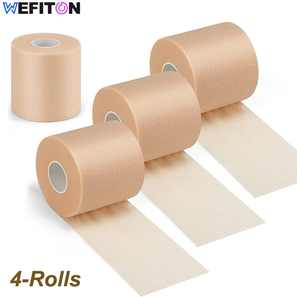4-Rolls Athletic Pre Bandage Wrap Tape, Foam Underwrap Athletic Tape ...