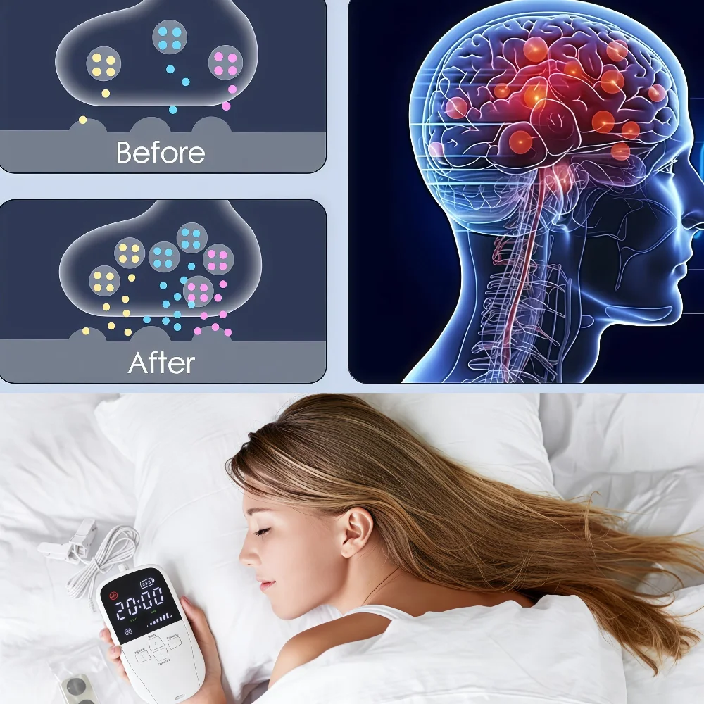 Professional Nerve Stimulator Sleep Aid Machine USB Charging Ear Clip ...