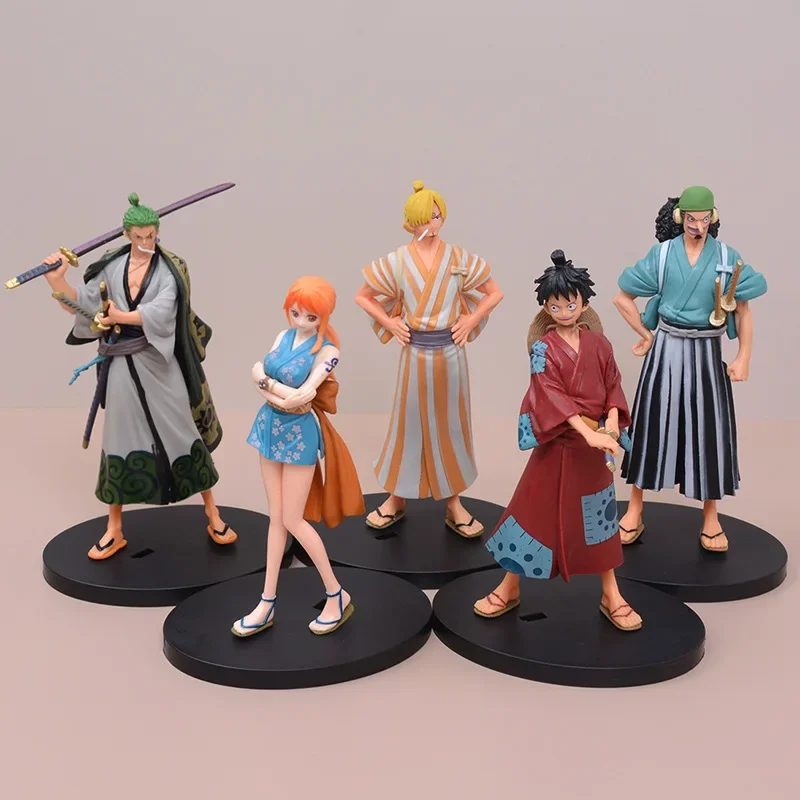 Anime-One-Piece-Figures-PVC-Action-Model-Dolls-Figure-Toys-Kimono ...