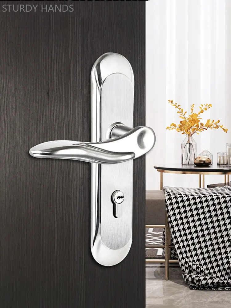 Bathroom-Stainless-Steel-Door-Locks-Indoor-Universal-Single-Tongue ...
