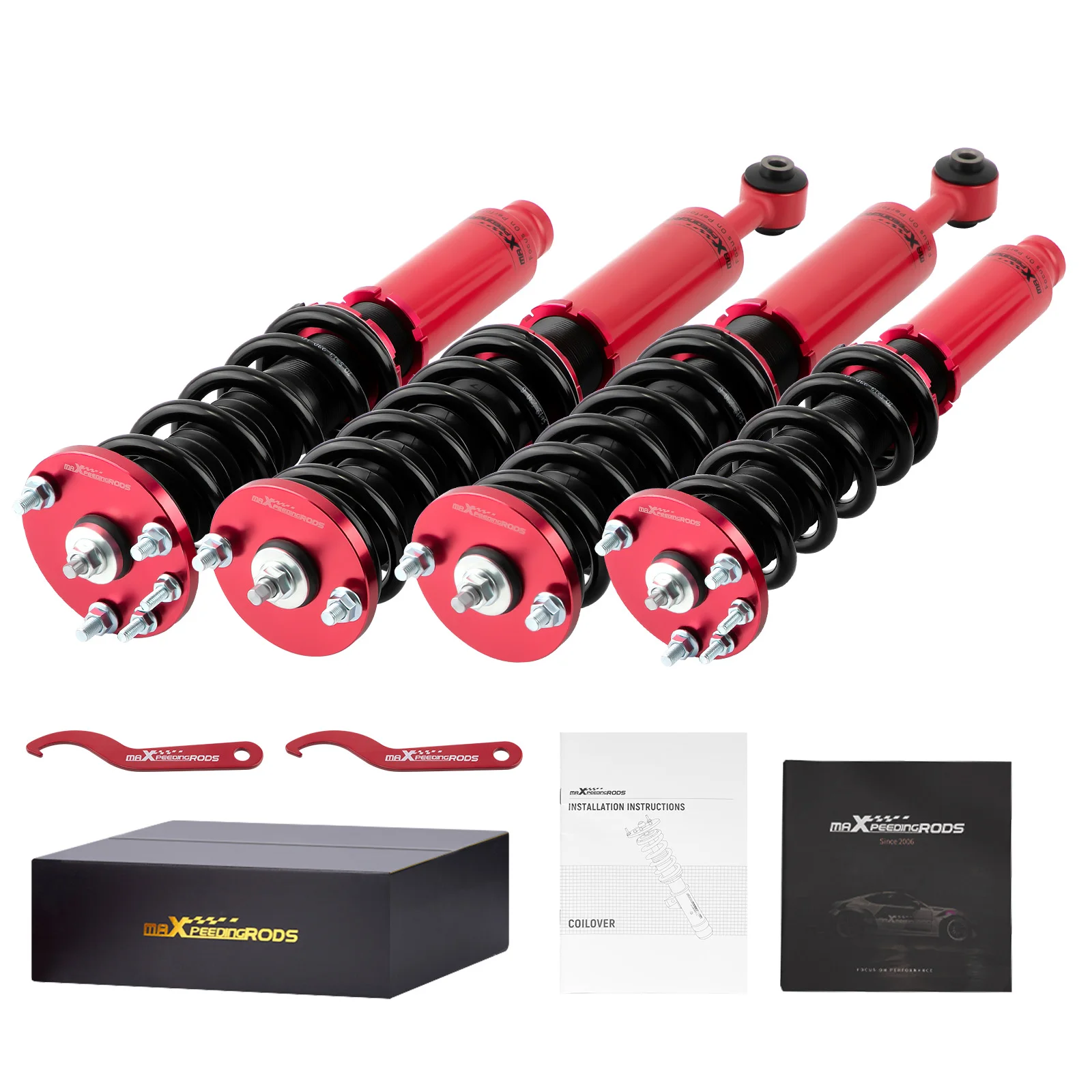 Maxpeedingrods-Adj-Height-Coilovers-Shocks-Springs-Kit-For-Honda-Accord ...