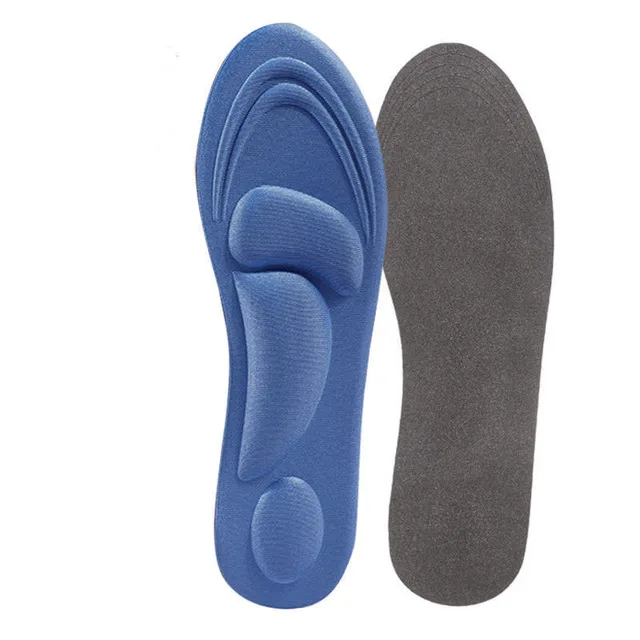 1Pair Insoles Soft Men Women Sponge Pain Relief 4D Memory Foam ...