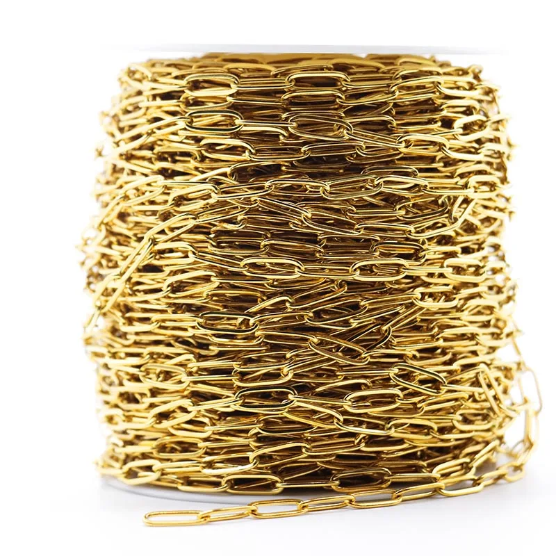 1-Meter-Gold-Plated-Stainless-Steel-Rolo-Cable-Chains-4x12mm-Gold-Link ...