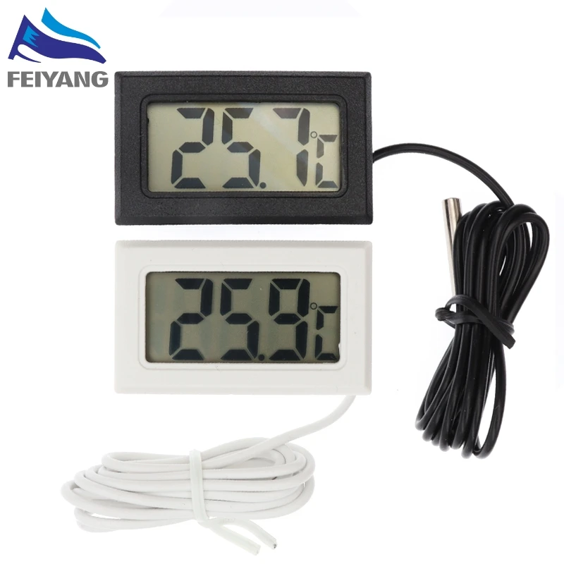 Mini LCD digital thermometer used for freezer temperature - 50-110 ...