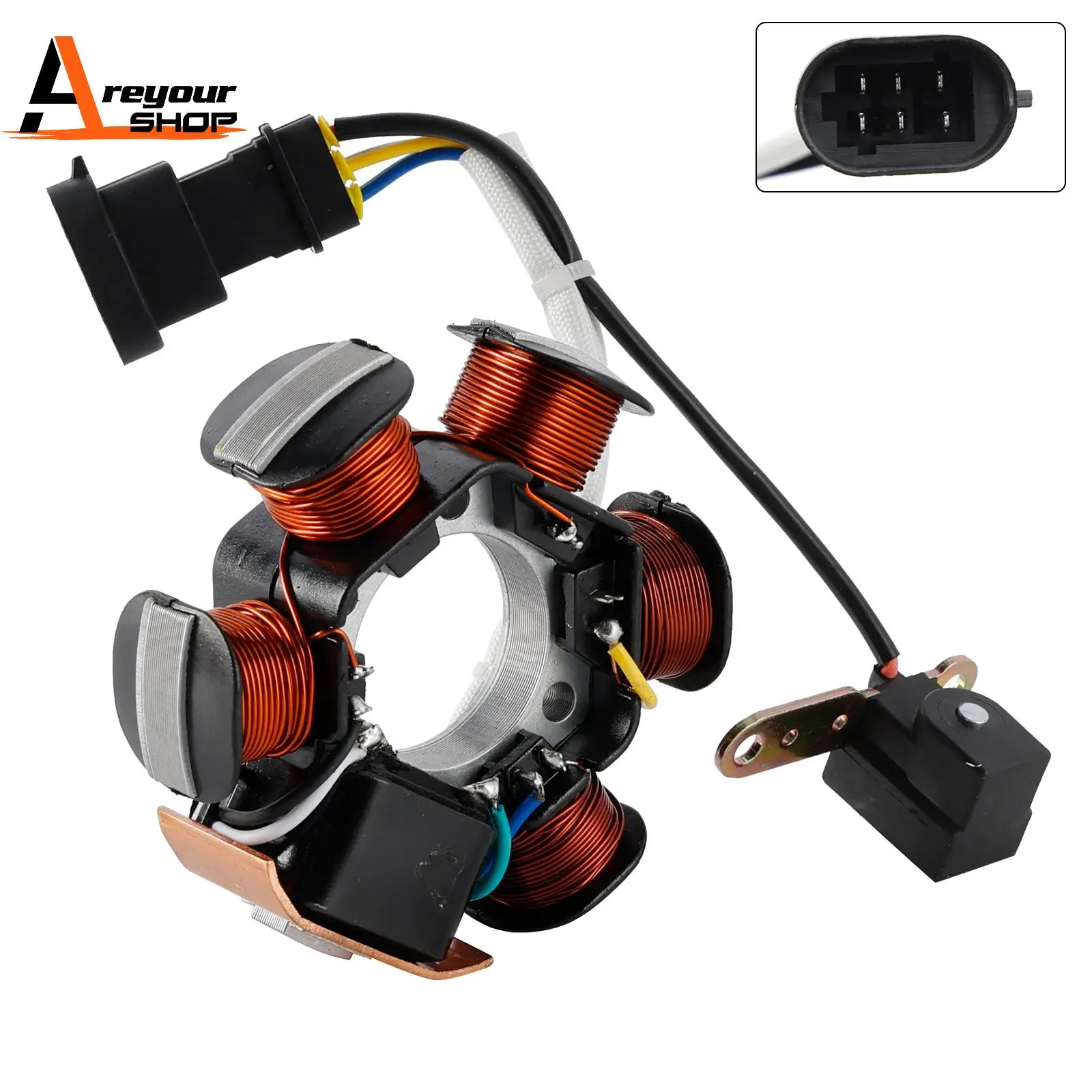 Magneto de estator de 6 pines para APRILIA 50 SR MOTARD/SR R FACTORY ...