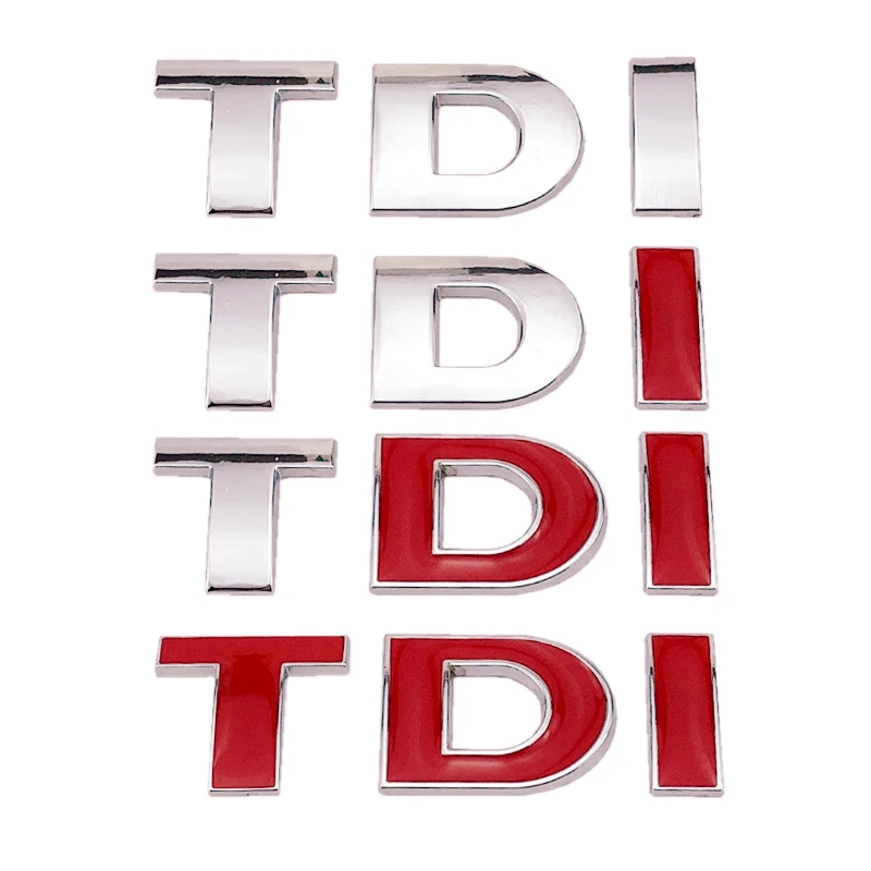 TDI Logo Car Sticker 3D Metal Decal Side Mudguard Rear Trunk Emblem ...