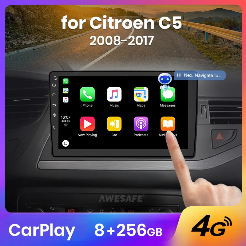 AWESAFE-Wireless-CarPlay-Autoradio-for-Citroen-C5-2008-2017-Car-Radio ...