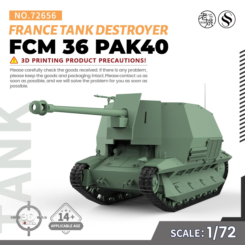 SSMODEL-72656-V1-7-1-72-3D-Printed-Resin-Model-Kit-France-FCM-36-PAK40 ...