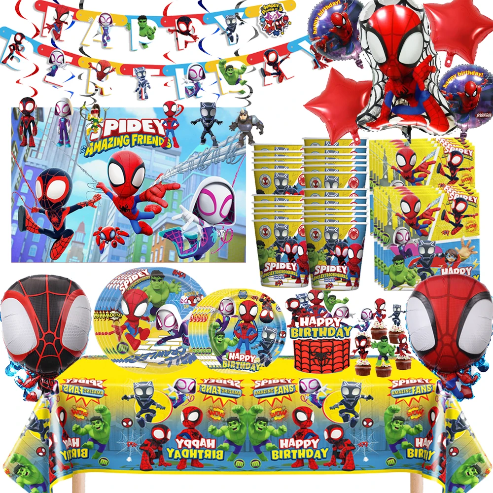 Spidey-And-His-Amazing-Friends-Birthday-Party-Decorations-SpiderMan ...