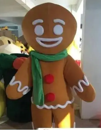 Christmas-Gingerbread-Man-Mascot-Costume-Suits-Cosplay-Party-Game-Dress ...
