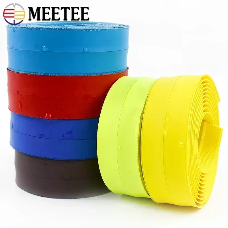 10Yards-Meetee-3-5-PU-Waterproof-Nylon-Zipper-Tapes-Bag-Jacket-Reverse ...