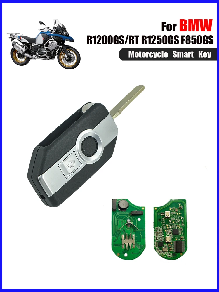 Motorcycle Smart Key 2 Buttons One-Click Keyless For BMW motorcycle ...