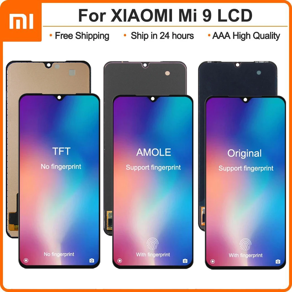 Original 6.39'' Display Replacement For Xiaomi Mi 9 Lcd Touch Screen ...