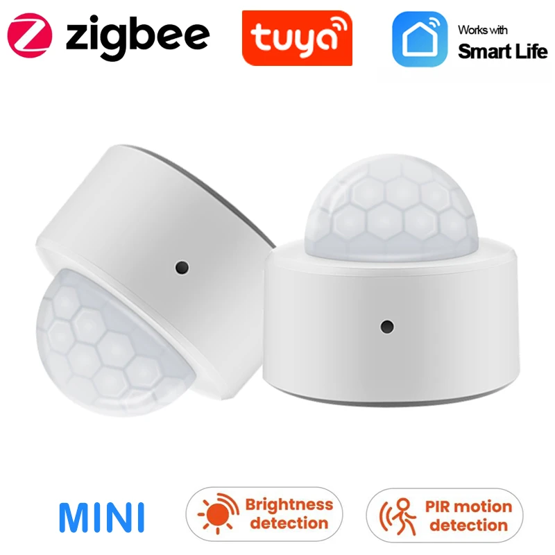 Tuya 2 In 1 Zigbee Mini Pir Motion Movement Human Body Sensor Detector ...