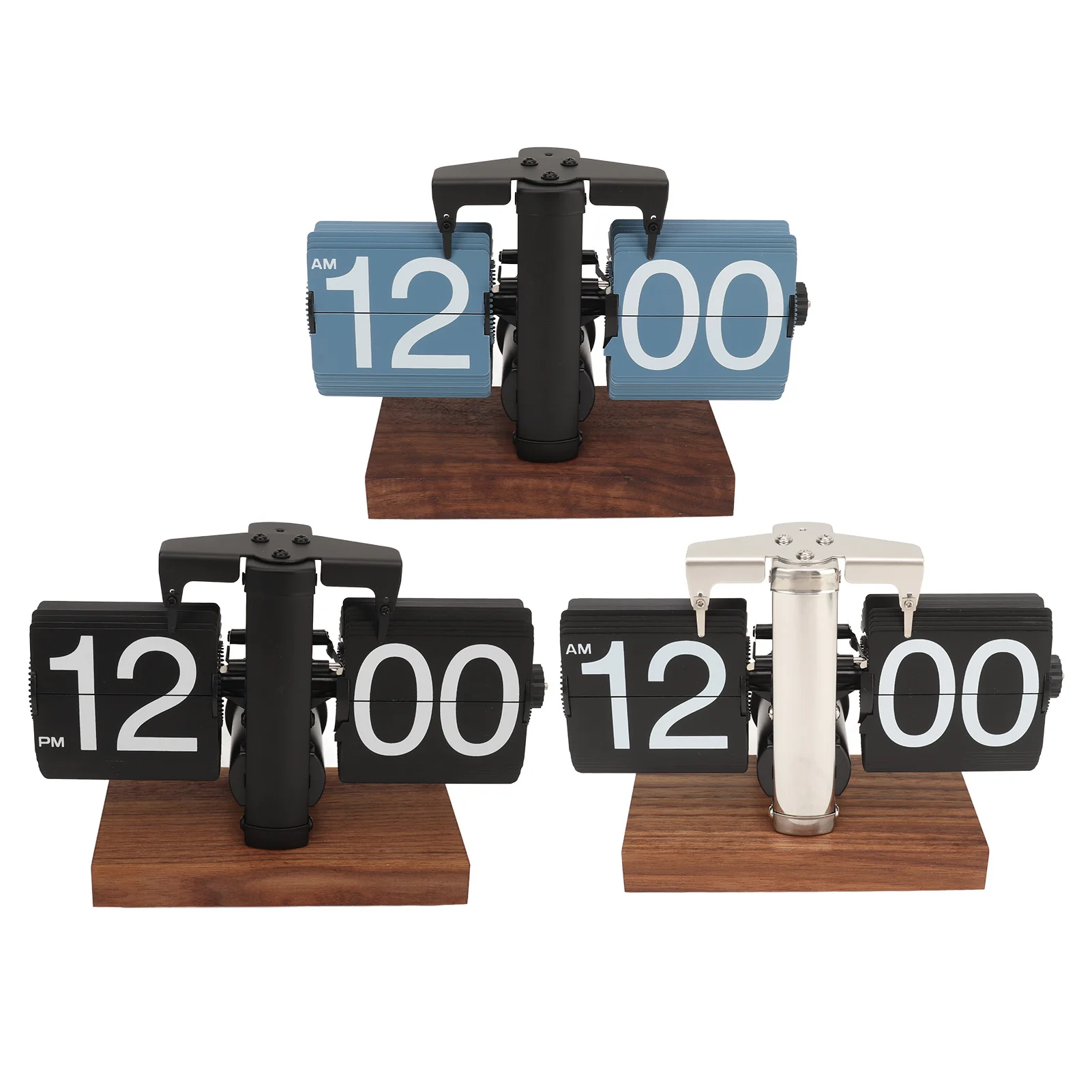 Flip-Down-Clock-Retro-Automatic-Turning-Battery-Operated-Mechanical ...