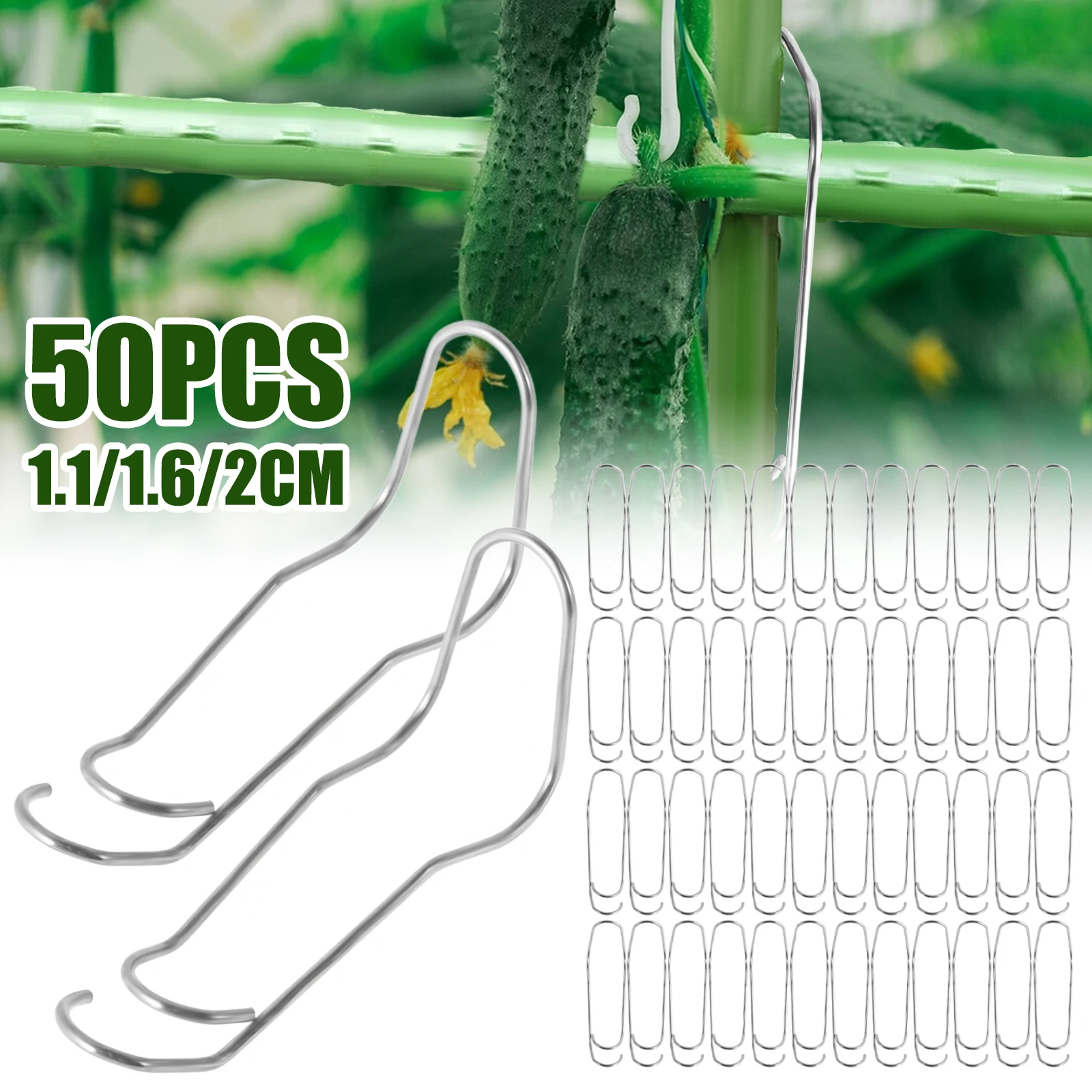 50Pc-Plant-Trellis-Connecting-Buckles-Steel-Garden-Greenhouse-Pipe ...