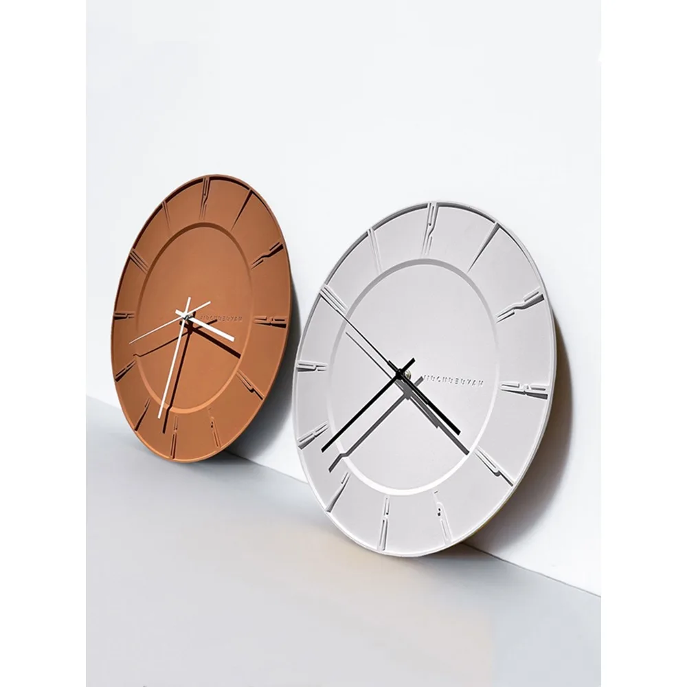 Long-term-silence-wall-clock-Nordic-modern-minimalist-living-room-study ...