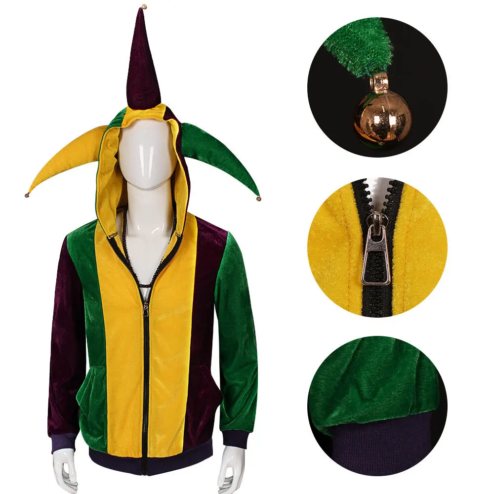 Joker Cosplay Costumes Green And Yellow Hoodies St.Patrick's Day ...
