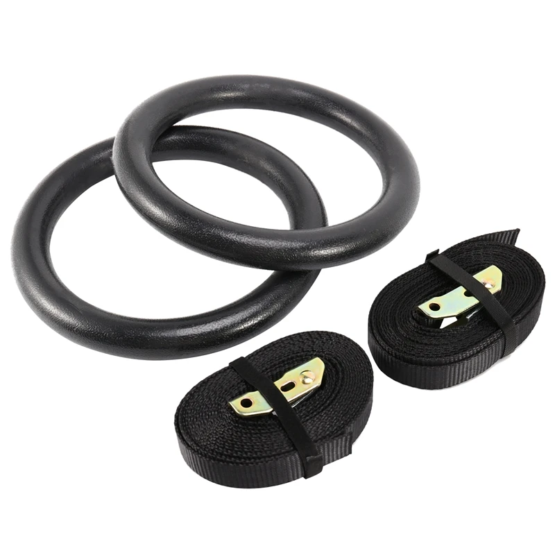 Gymnastic-Rings-Pull-Up-Fitness-Gym-Rings-with-Adjustable-Straps-for ...