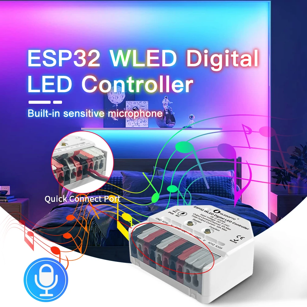 GLEDOPTO-Voice-Control-Smart-Wireless-ESP32-Ultra-Mini-WLED-dmx-Controller-Supports-Multi-Type ...