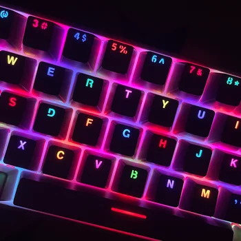New 104 Pcs Mechanical Keyboard Keycaps Set OEM Backlit Two-Color ABS ...