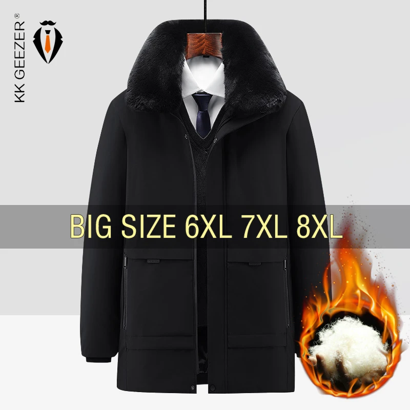 Winter Men Plus Size 5xl 6xl 7xl 8xl Parka - Winter Long Jacket Men Thick Warm - Aliexpress