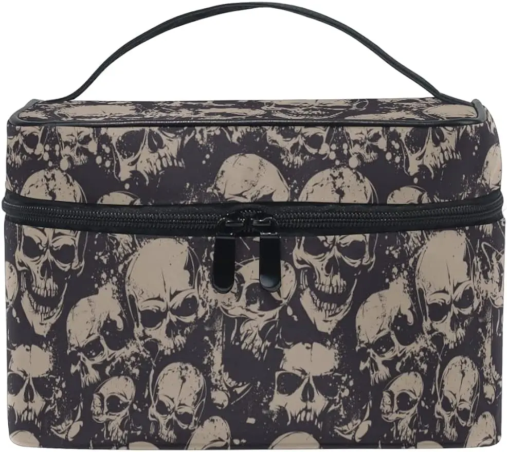 Makeup-Bag-Goth-Skulls-Gothic-Travel-Makeup-Organizer-Bag-Cosmetic ...
