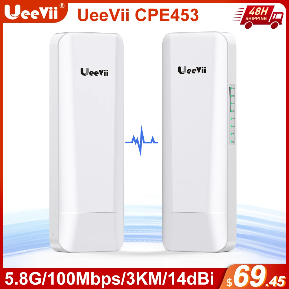 Ueevii cpe453 sem fio wifi repetidor cpe lang extensor de alcance 300mbps 5.8ghz ap roteador ao ...