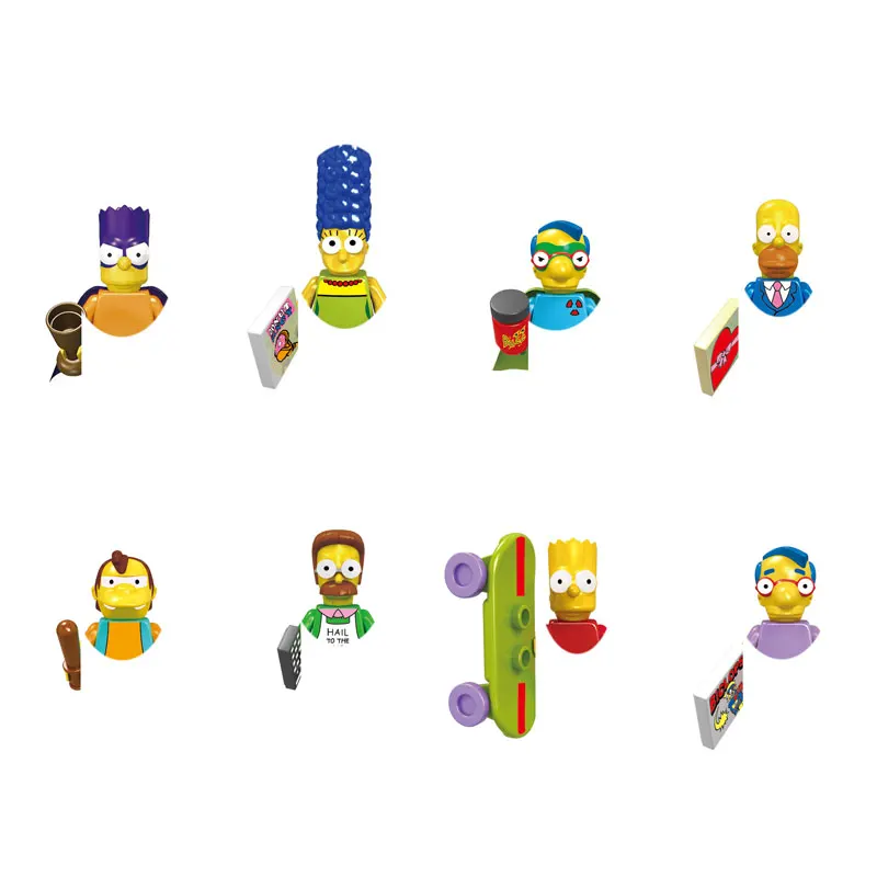 Mini-figurines-Simpsons-pour-enfants-figurines-d-action-blocs-de ...