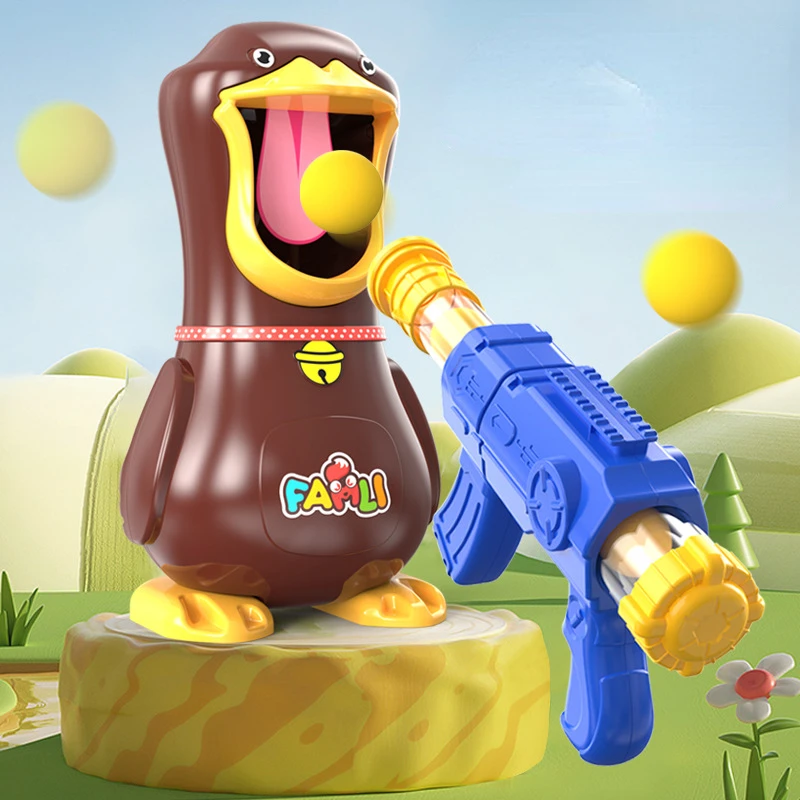 Hungry-Shooting-Duck-Toys-Air-powered-Gun-Soft-Bullet-Ball-With-Light ...