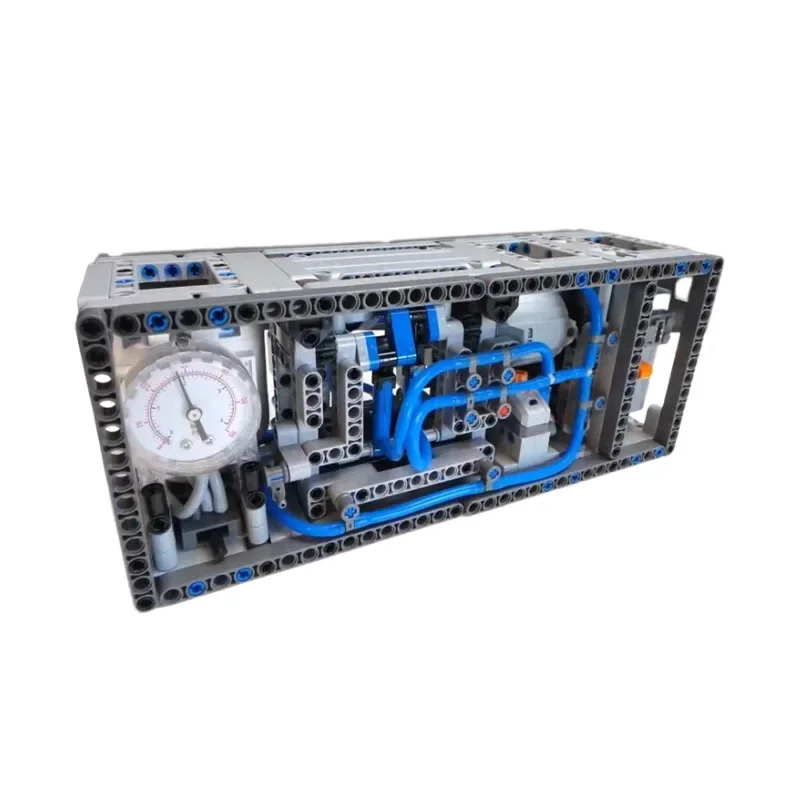 NEW-469Pcs-Pneumatics-Series-Set-Building-Block-Air-Compressor-Display ...