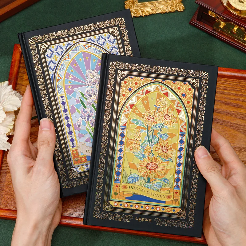 2024-New-A5-Notebook-Gilding-Hardcover-Cover-96-Sheets-Book-Horizontal ...