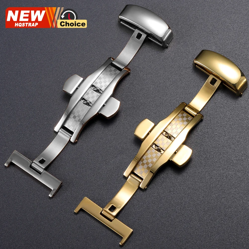 1/2/4pcs Stainless Steel Butterfly Buckle Watch Strap Clasp 18mm 20mm ...