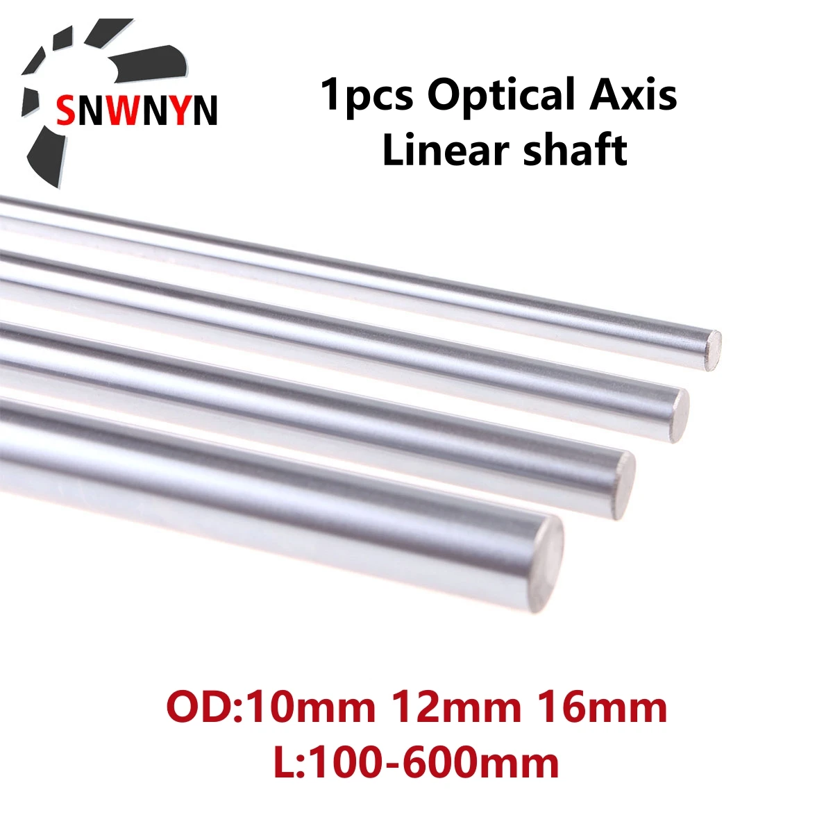 1Pc Optical Axis OD 10/12/16MM Rail Linear Shaft Chrome Stainless Steel ...