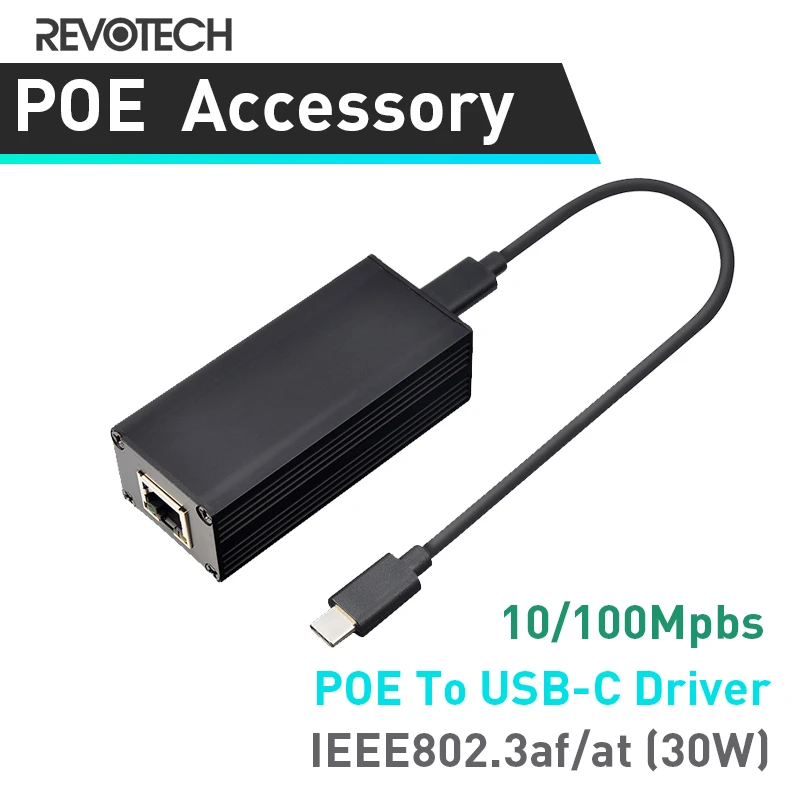 Revotech Poe To Typec Adapter Converter, Convert Poe To Usb C Output ...