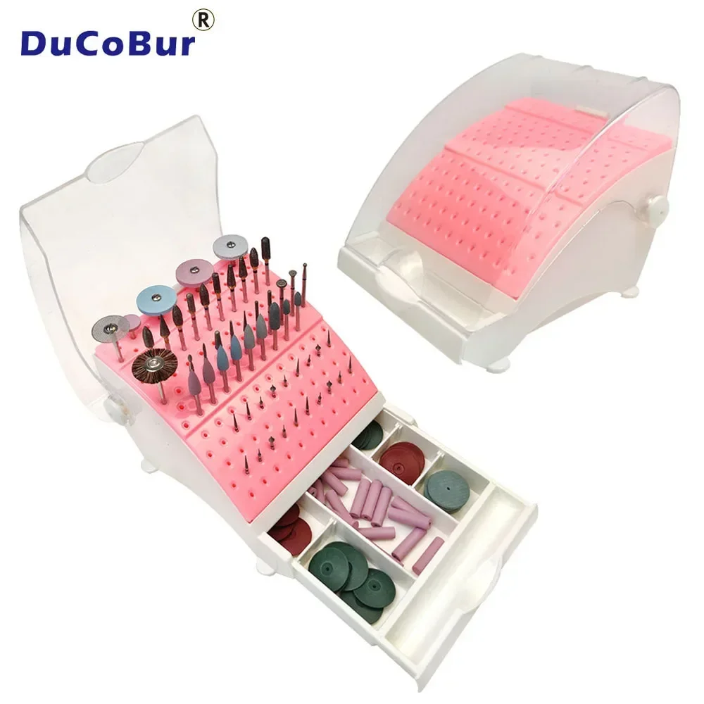 142-Hole-Dental-Double-layer-Plastic-Car-Needle-Cleaning-Bracket-Box ...