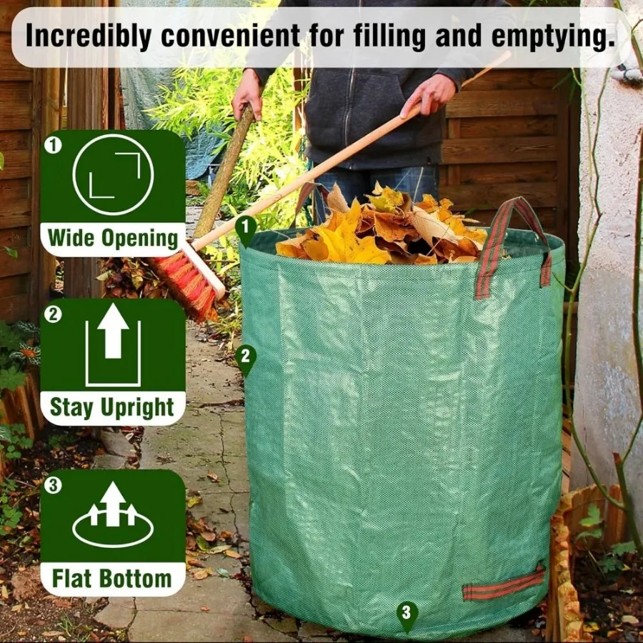 60L-Reusable-Garden-Bag-Large-Capacity-Leaf-Sack-Light-Trash-Can ...