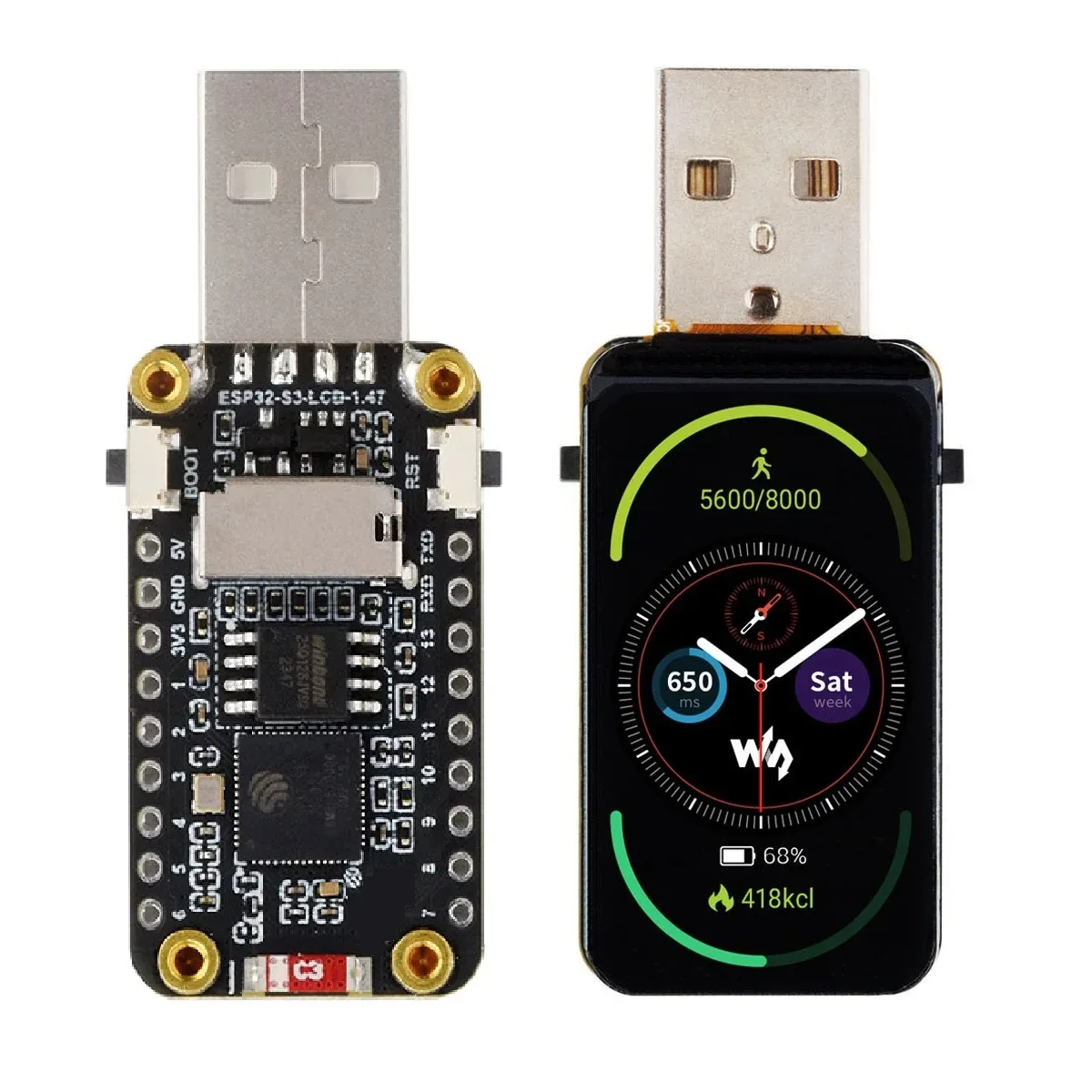ESP32-S3-chip-development-board-on-board-RGB-color-LED-Full-speed-USB ...