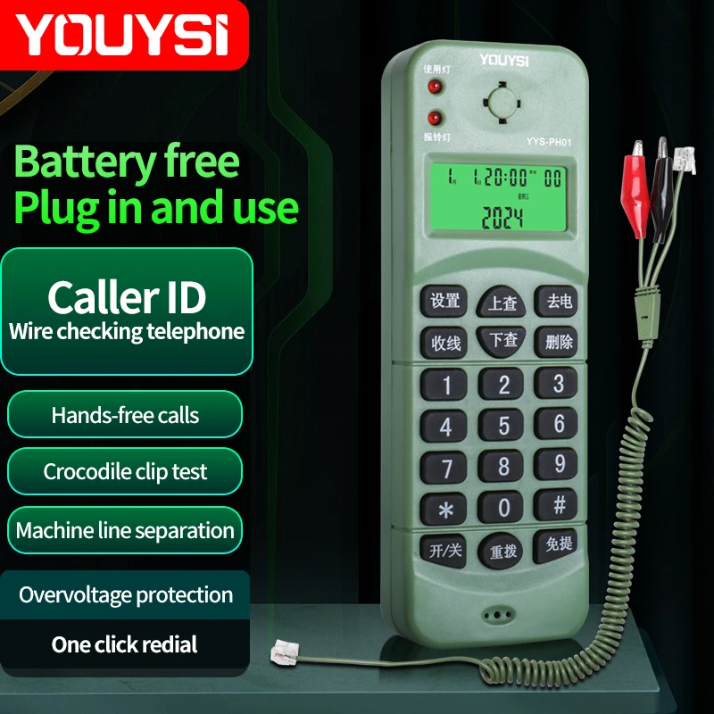 YOUYSI-Telephone-Phone-Butt-Test-Tester-Telecom-Tool-Network-Cable-Set ...