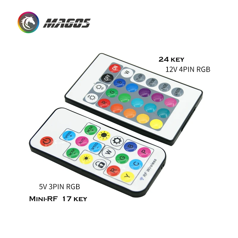 RGB Controller RF For Computer Case LED Lighting 3Pin 5V or 4Pin 12V ...