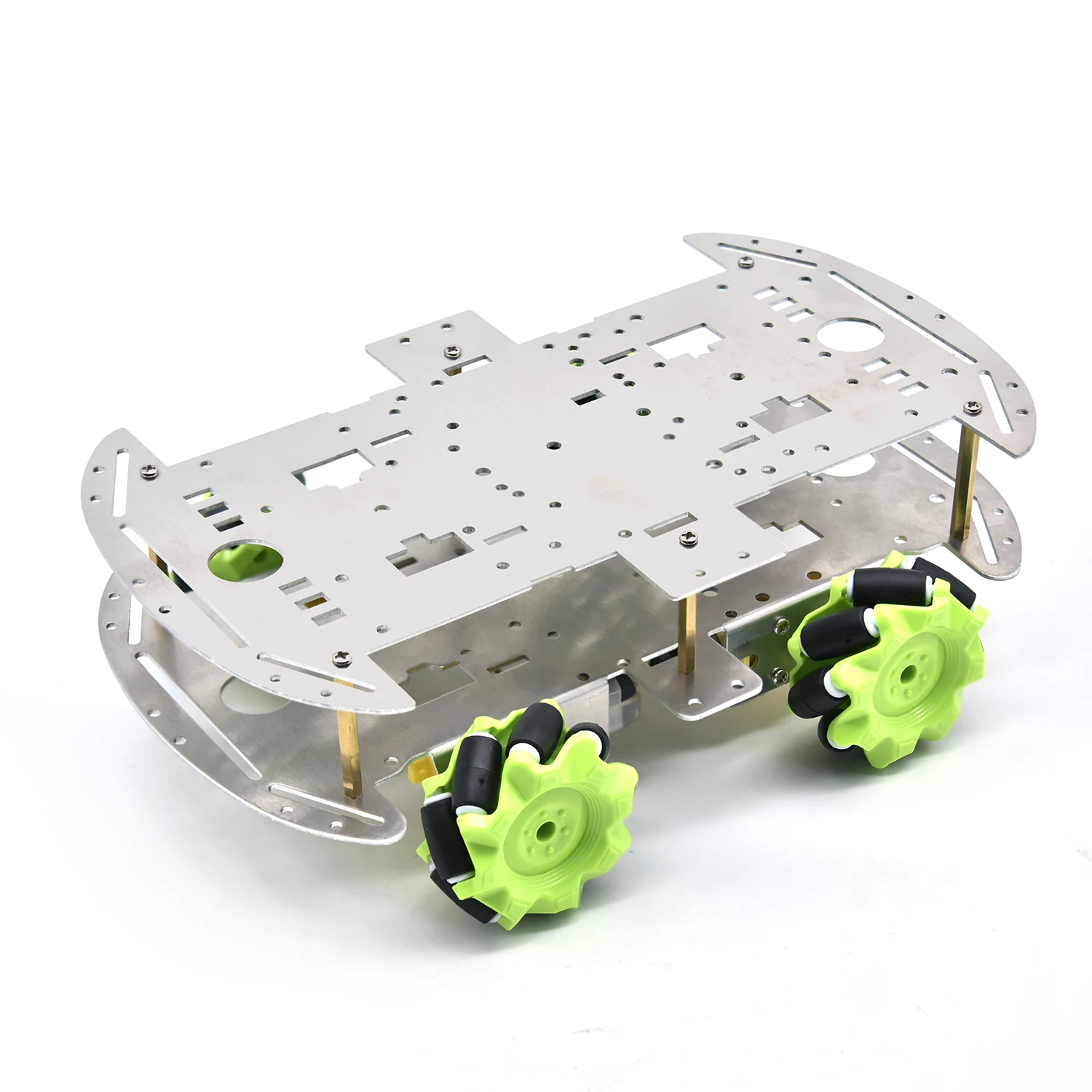 Keyestudio-4WD-Aluminum-Mecanum-Robot-Car-One-two-layer-Bottom-Board ...