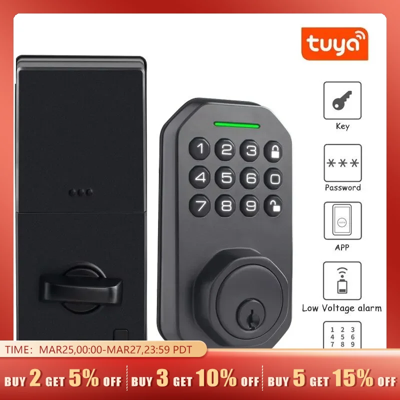 Tuya-Wifi-Black-Smart-Door-Lock-Anti-static-Keypad-Digital-Password ...