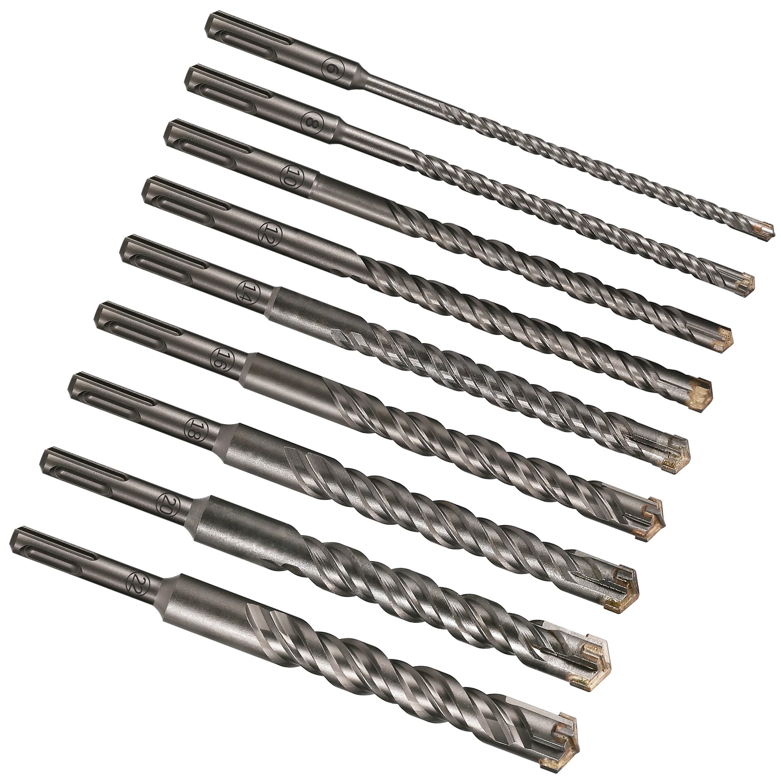 1Pc-Concrete-SDS-Plus-5-25mm-bit-Cross-Cutter-head-double-auger-Hammer ...