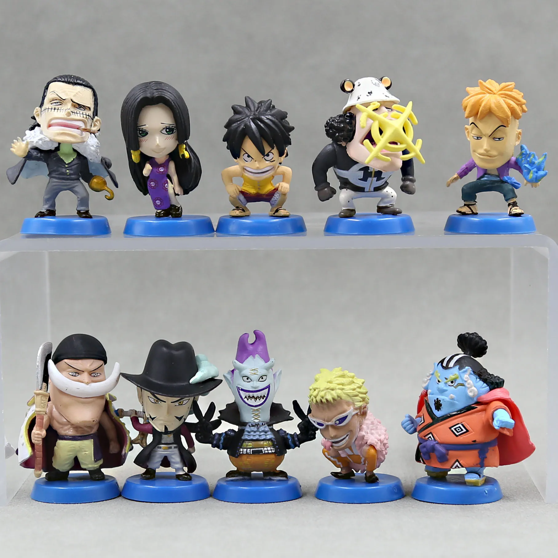 10Pcs-set-Anime-One-Piece-Figurine-Set-Luffy-White-Beard-Hawk-eye ...